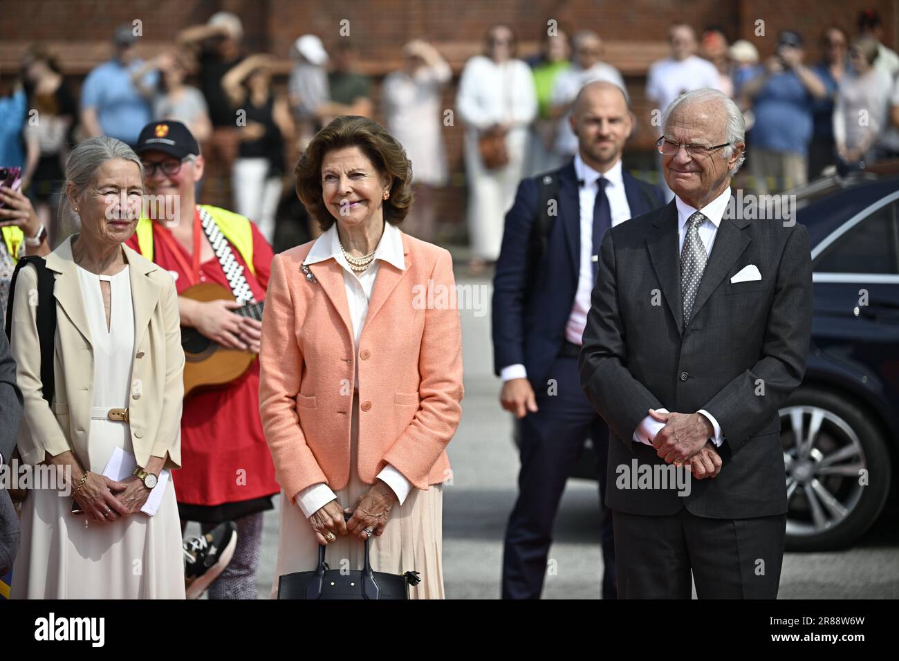 Svedala, Sweden. 20th June, 2023. King Carl XVI Gustaf and Queen Silvia ...