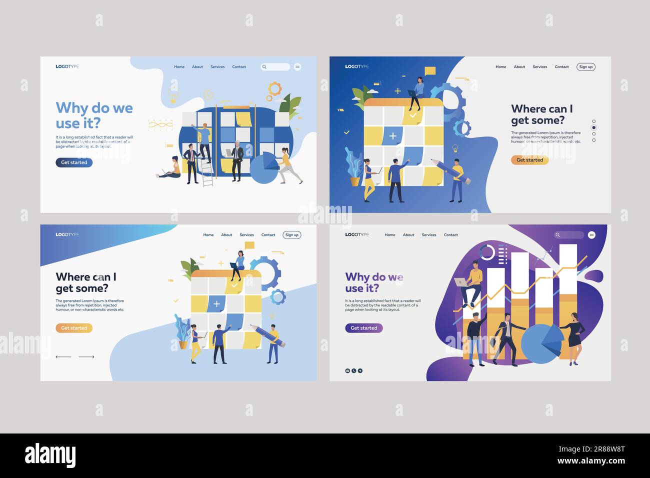 Set of planning boards Stock Vector Image & Art - Alamy