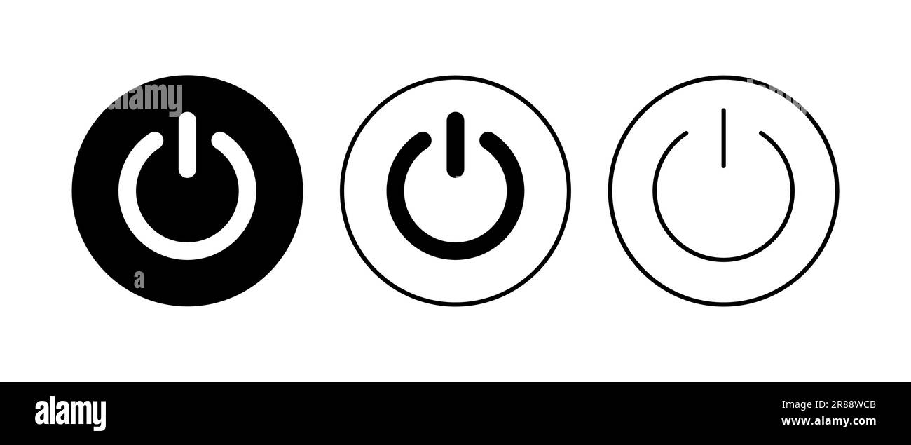 Power icon set Stock Vector Images - Alamy