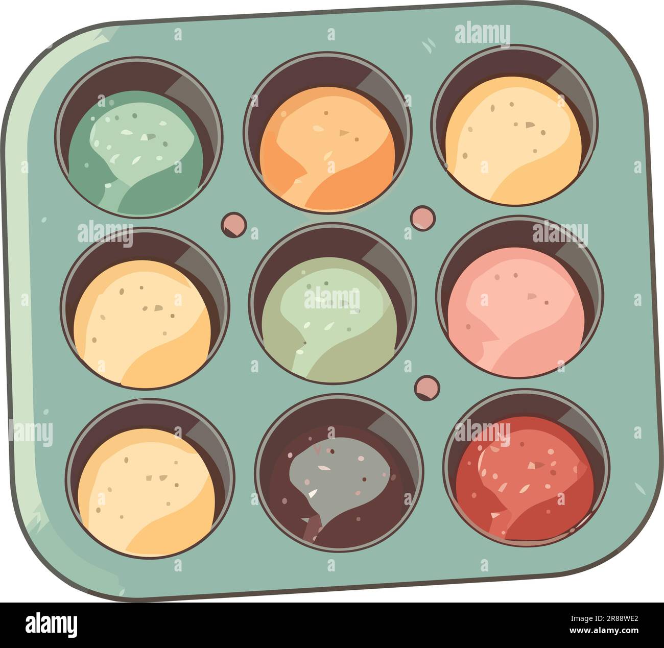 Homemade sweet cupcakes on Stock Vector Images - Alamy