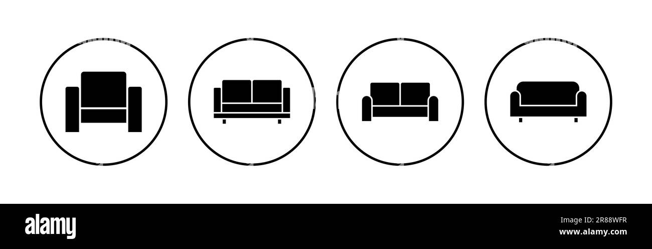 Sofa icon set. sofa icon illustration Stock Vector Image & Art - Alamy