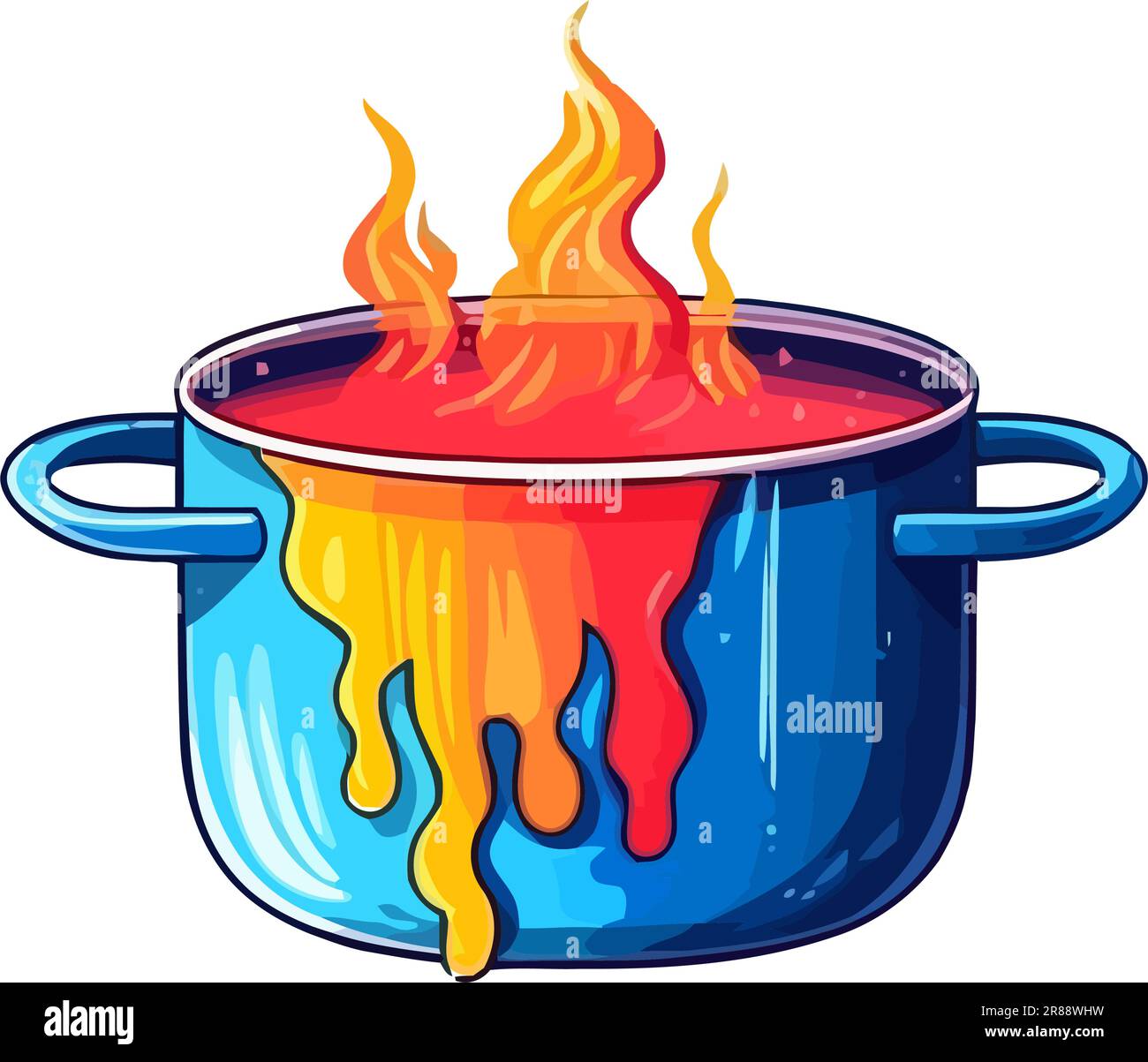 High heat cooking Stock Vector Images - Alamy
