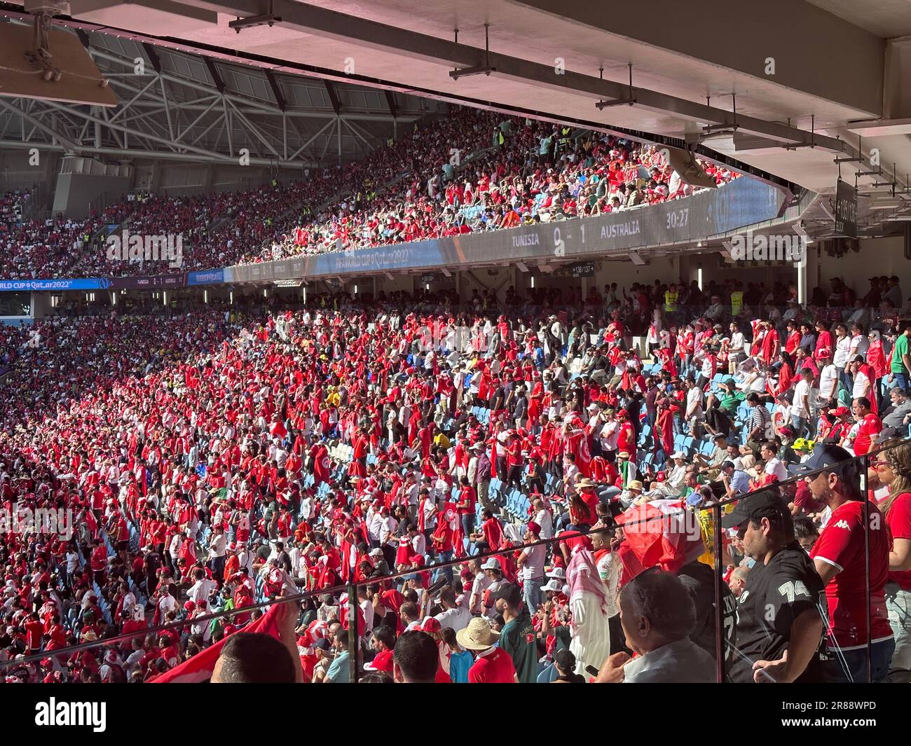 Wakra, Qatar - December 14, 2022: Beautiful Janoub Stadium, modern ...