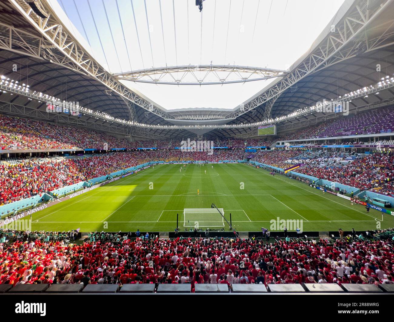 Wakra, Qatar - December 14, 2022: Beautiful Janoub Stadium, modern ...