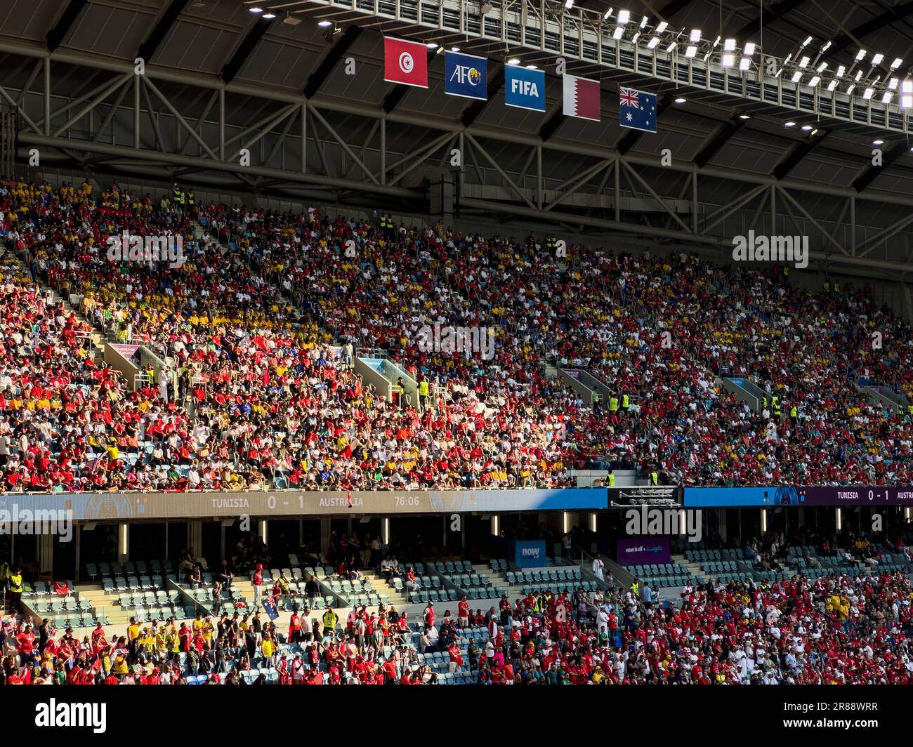 Wakra, Qatar - December 14, 2022: Beautiful Janoub Stadium, modern ...