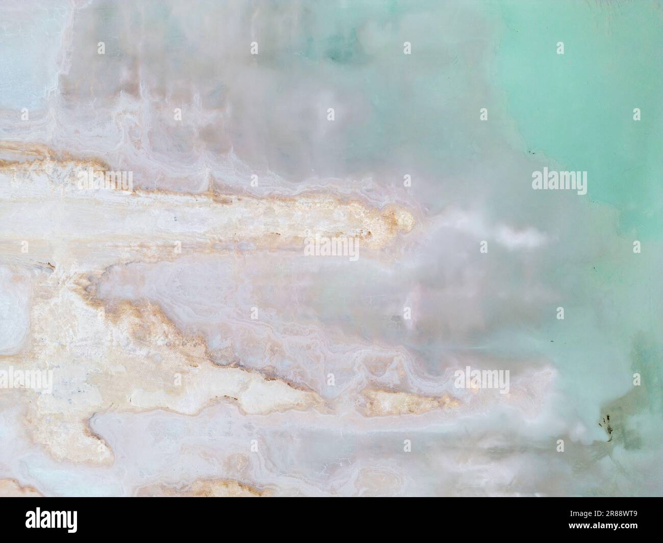 Lithium fields in the Atacama desert in Chile, South America - a ...