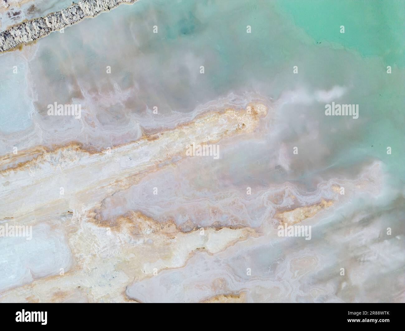 Lithium fields in the Atacama desert in Chile, South America - a ...