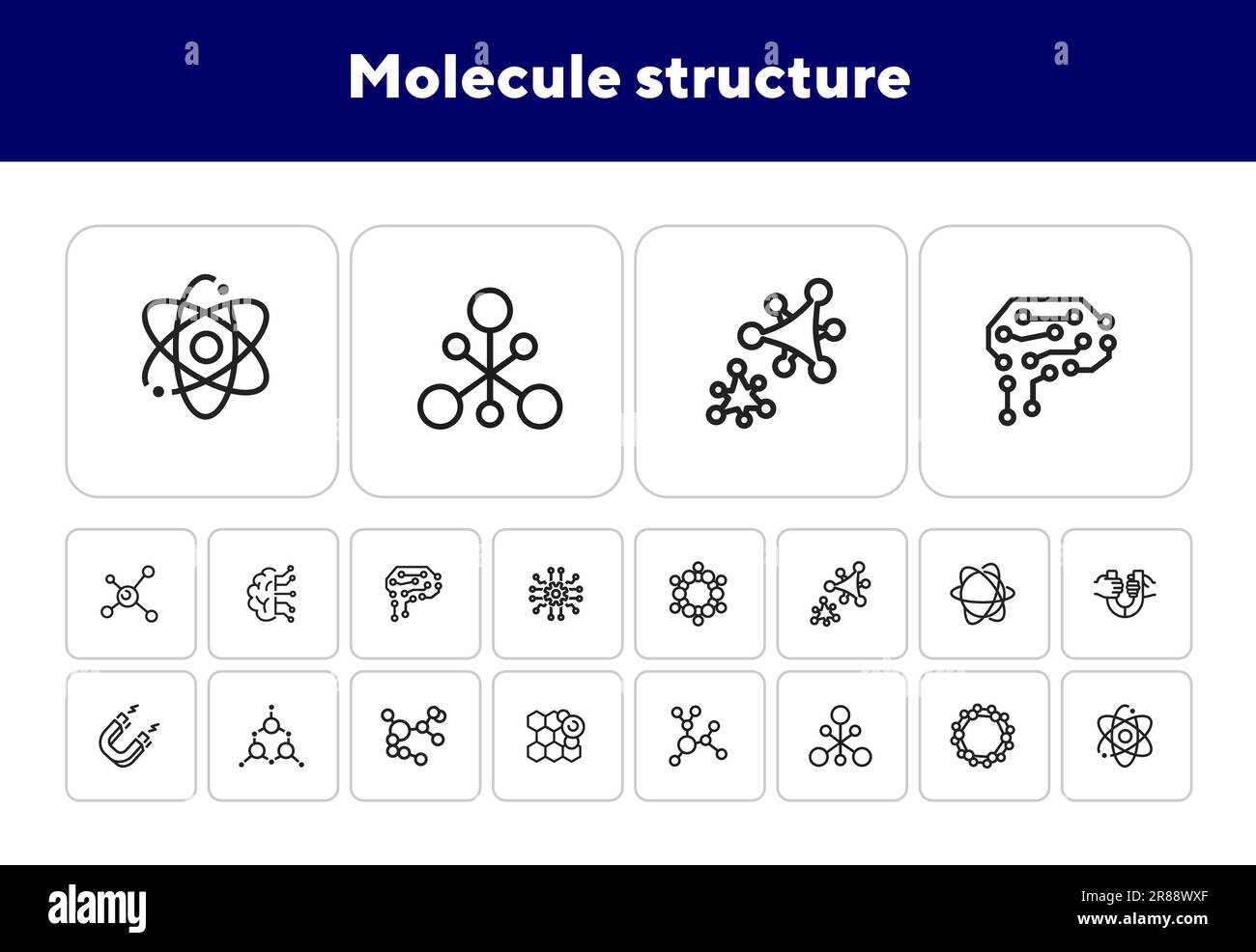 Molecule structure icon Stock Vector Image & Art - Alamy