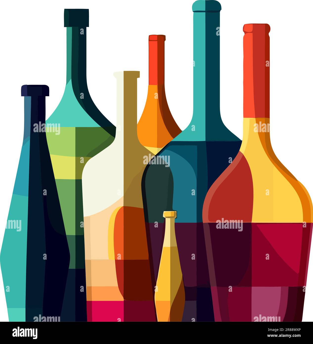 Wine bottle backdrop, celebration Stock Vector Image & Art - Alamy