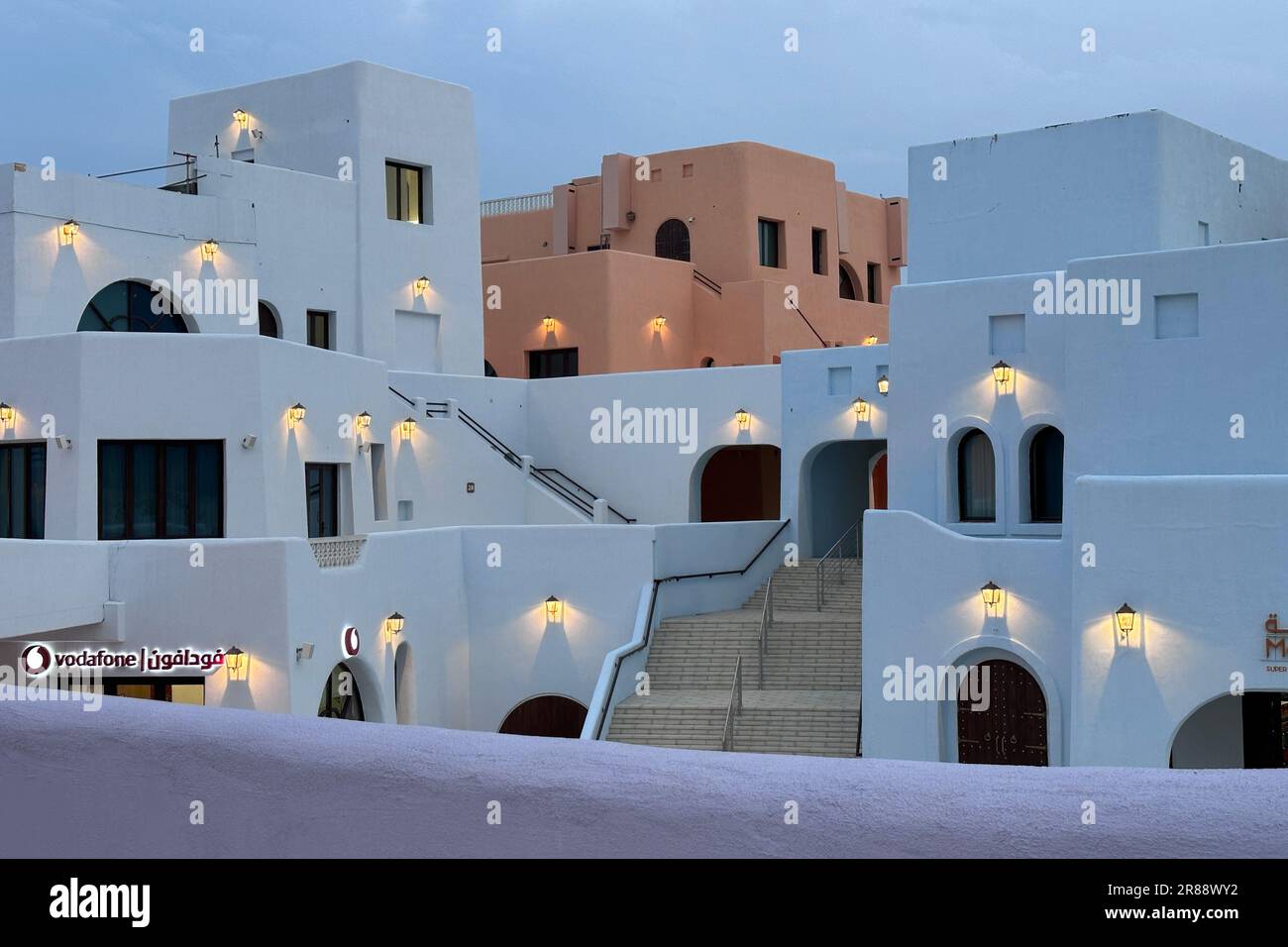 Doha, Qatar - June 05, 2023: Old Doha port redevelopment into Mina ...