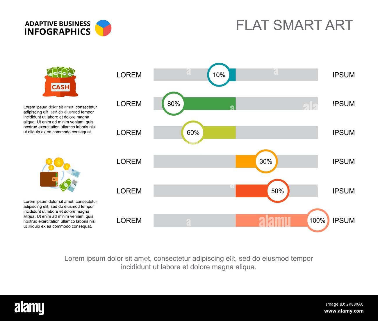 Five Columns Review Slide Template Stock Vector Image & Art - Alamy