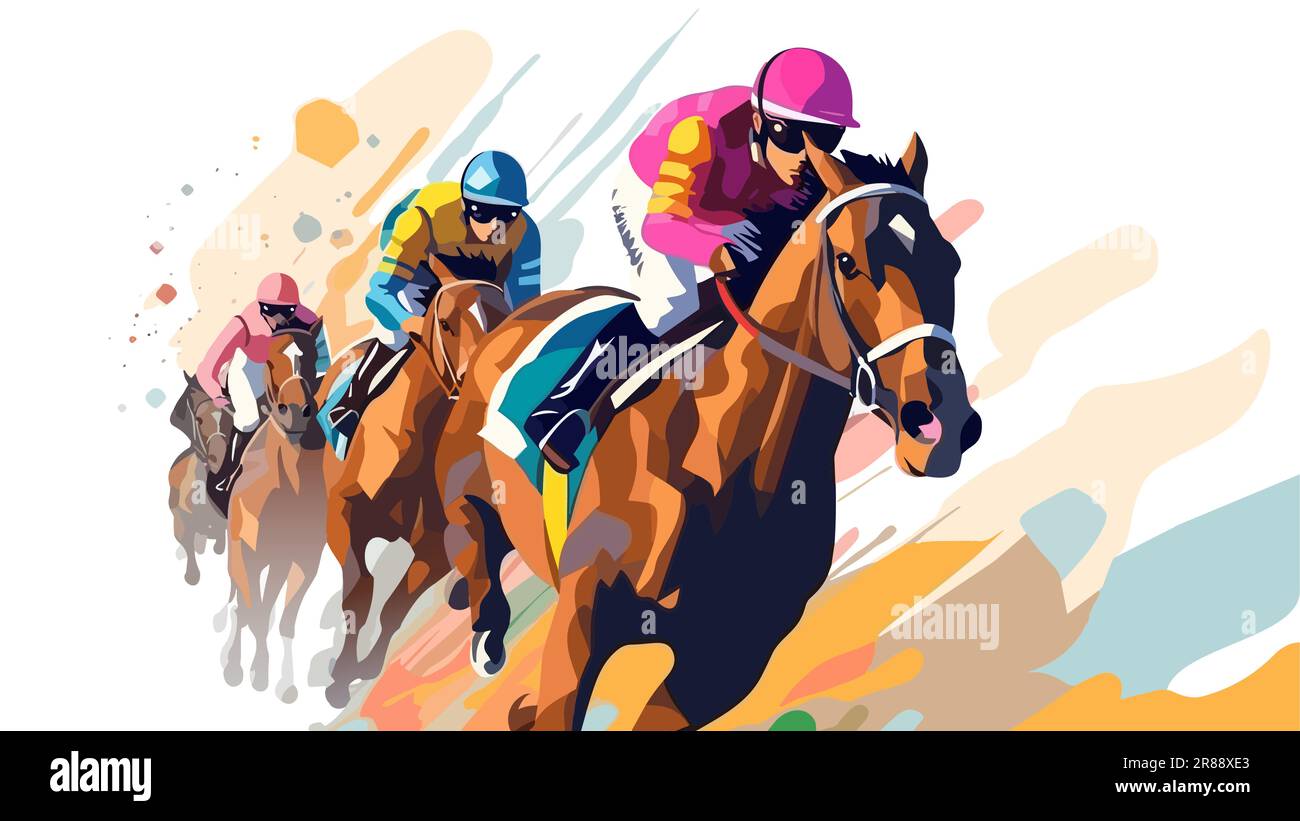 Horse Racing Vector