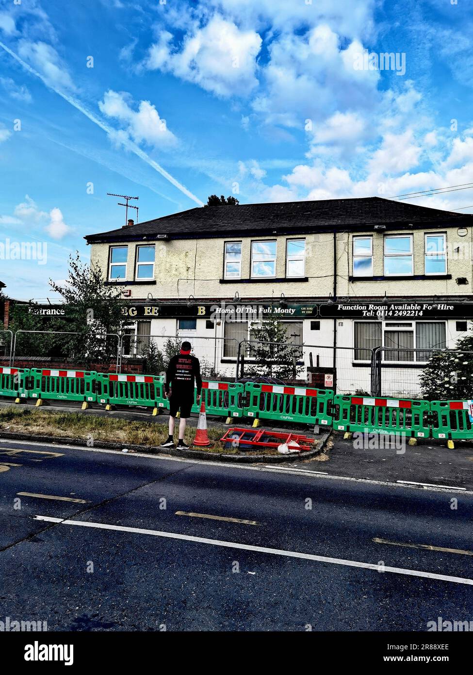 The exterior of the building still proudly has the 'Home of the Full ...