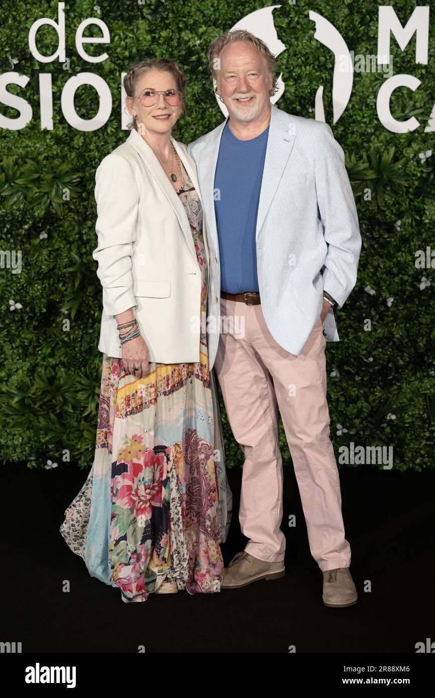Monte Carlo, Monaco. 20th June, 2023. Melissa Gilbert and her husband ...