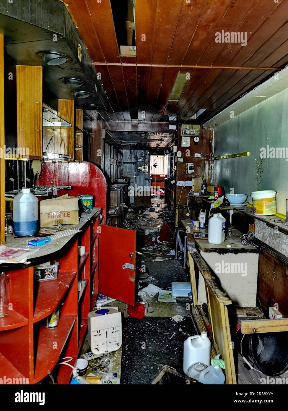 Inside is a mess never properly cleaned out SHEFFIELD, ENGLAND STEP ...