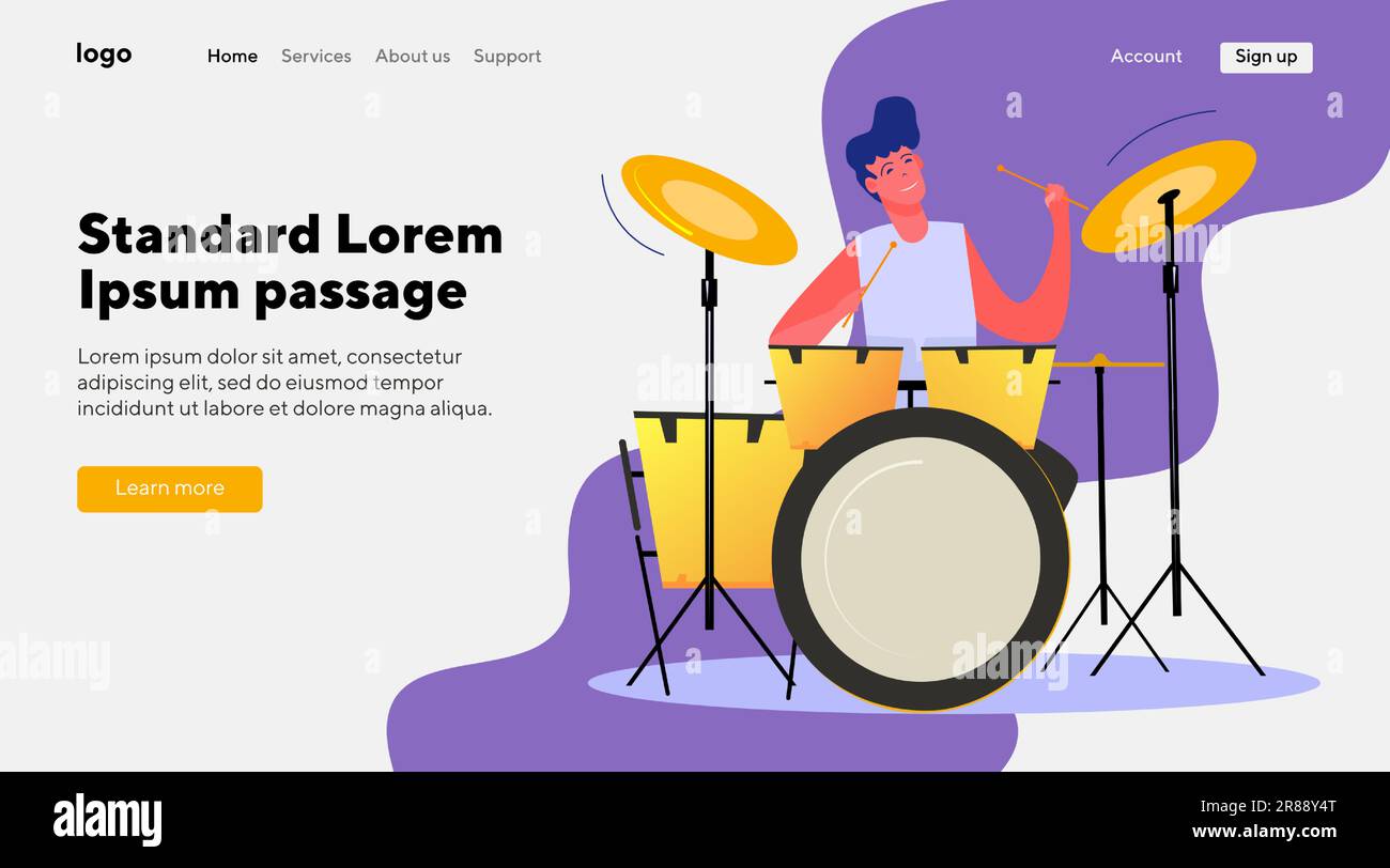 Cymbal drums Stock Vector Images - Alamy