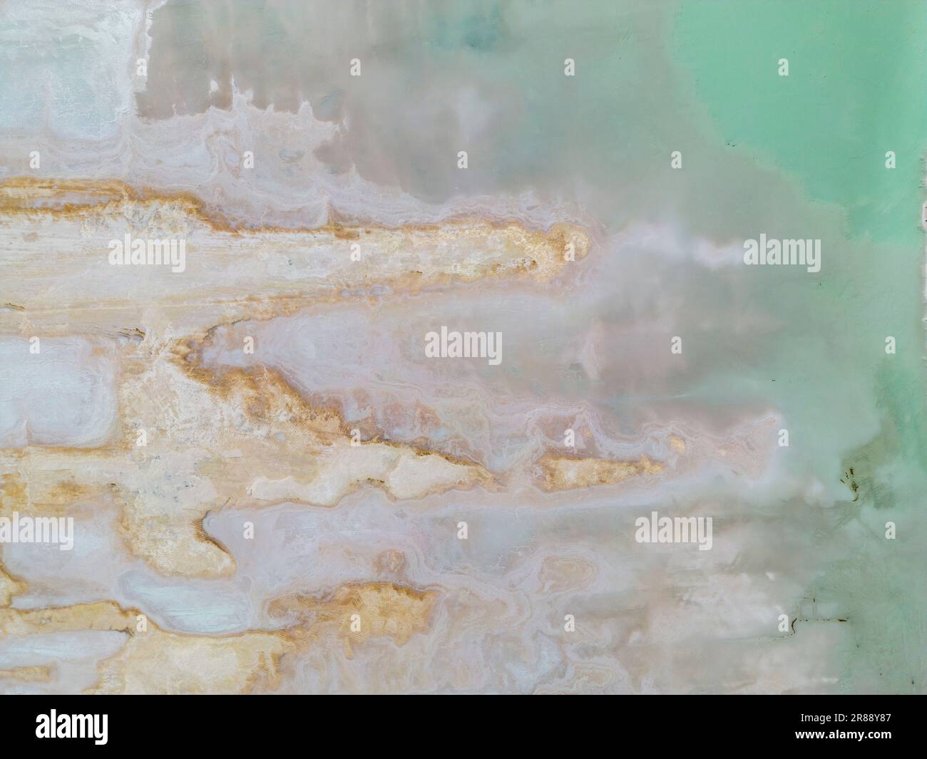 Lithium fields in the Atacama desert in Chile, South America - a ...