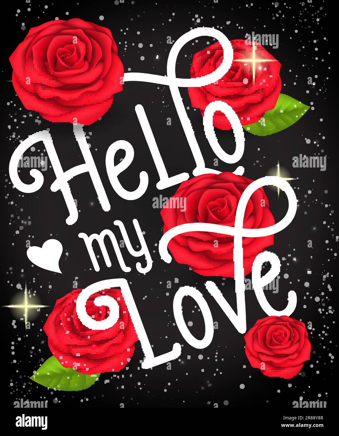 Roses for lover Stock Vector Images - Alamy