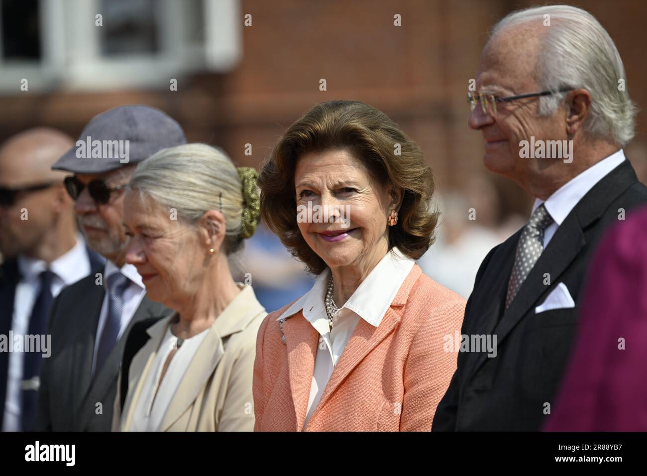Svedala, Sweden. 20th June, 2023. King Carl XVI Gustaf and Queen Silvia ...