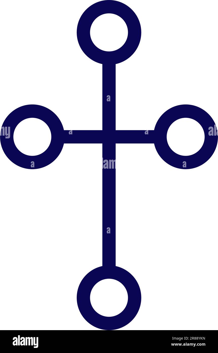 Cross of zodiac Stock Vector Images - Alamy