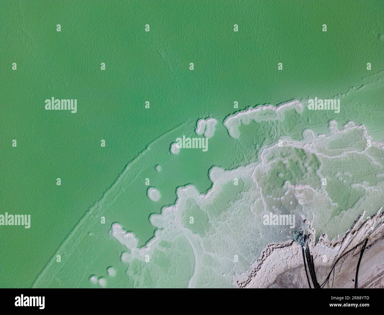 Lithium fields in the Atacama desert in Chile, South America - a ...