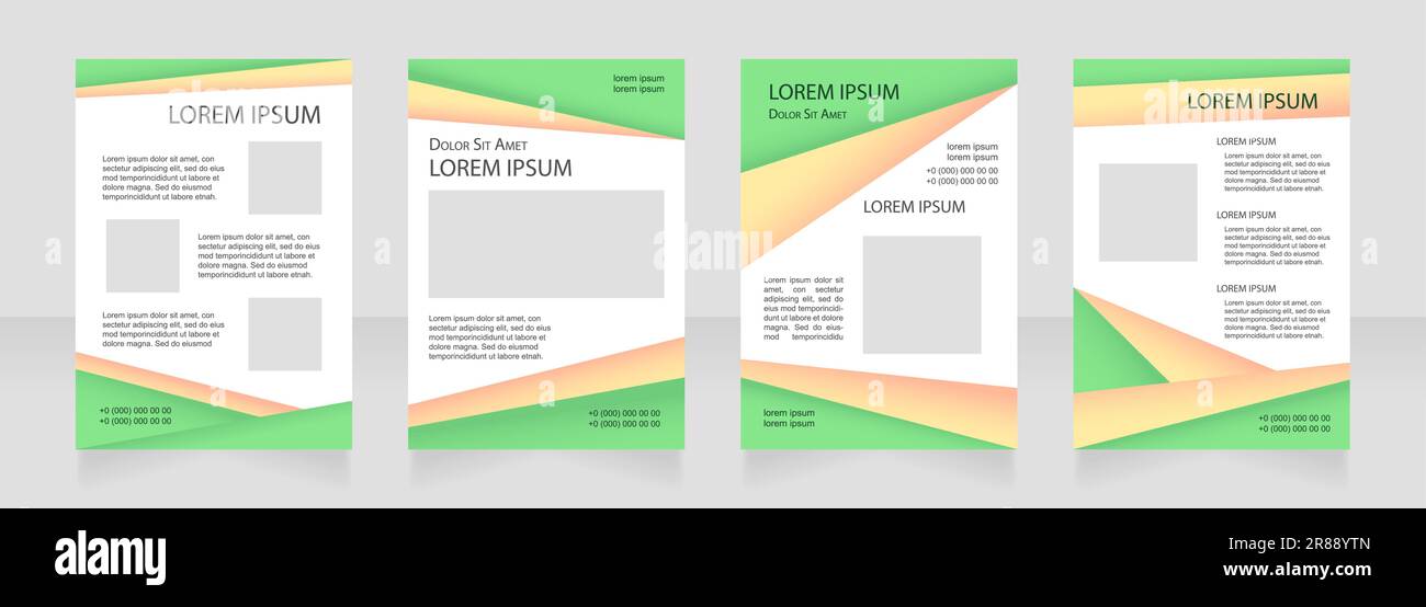 Green college blank brochure layout design Stock Vector Image & Art - Alamy