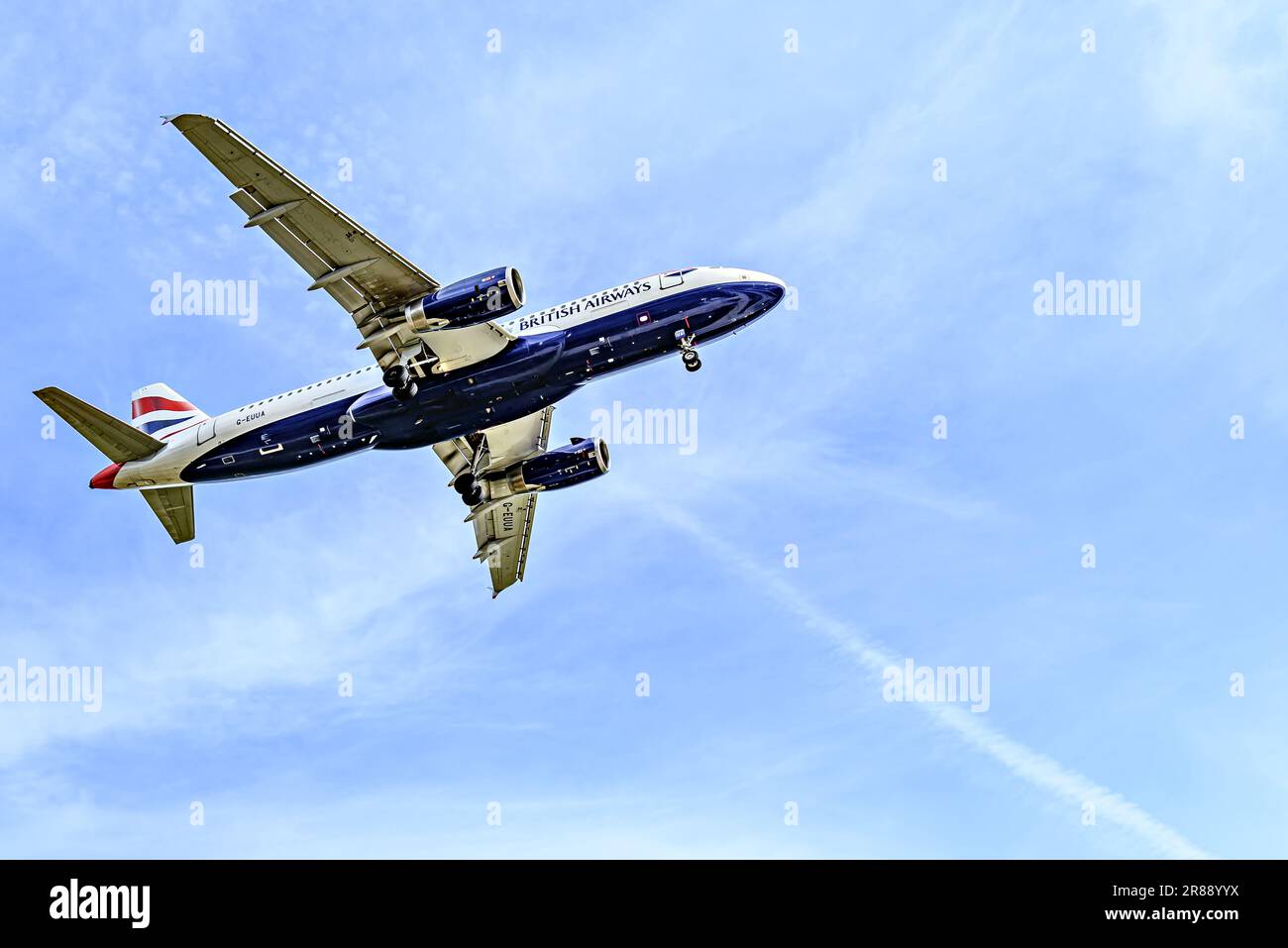 Barcelona, Spain; April 10, 2023: Airbus A320 plane of the British ...