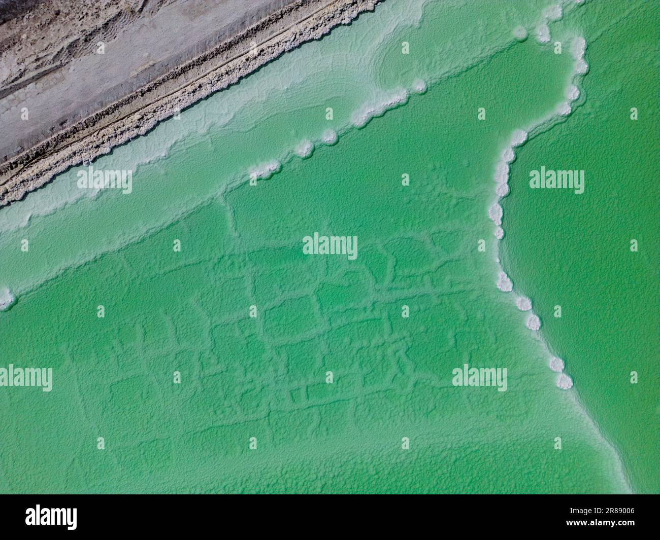 Lithium fields in the Atacama desert in Chile, South America - a ...