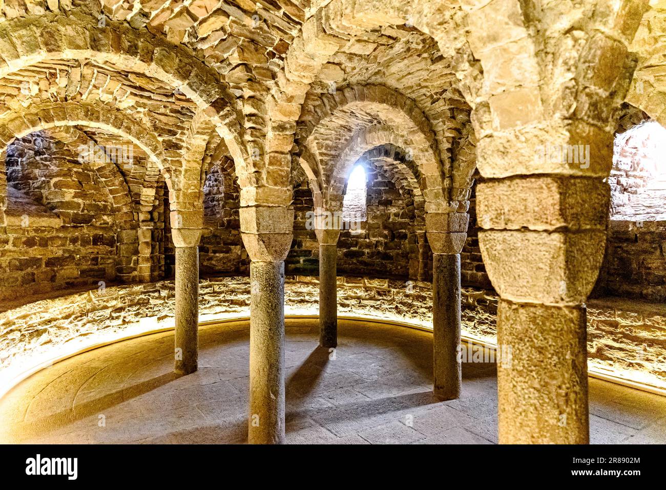 Cardona, Barcelona, Spain; February 04, 2023: Images of the Crypt under ...