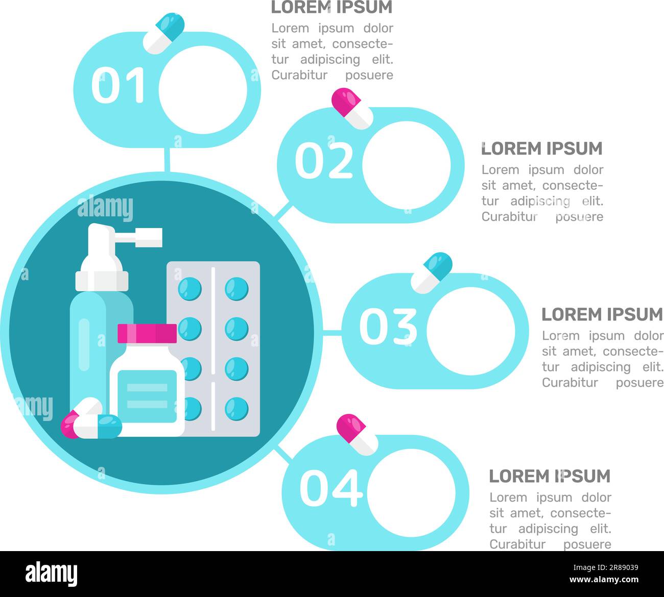 Healthcare infographic chart design template Stock Vector Image & Art ...