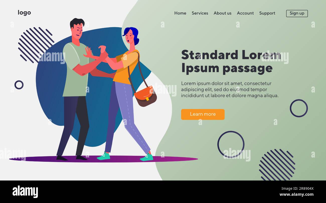 Man assaulting woman Stock Vector Images - Alamy