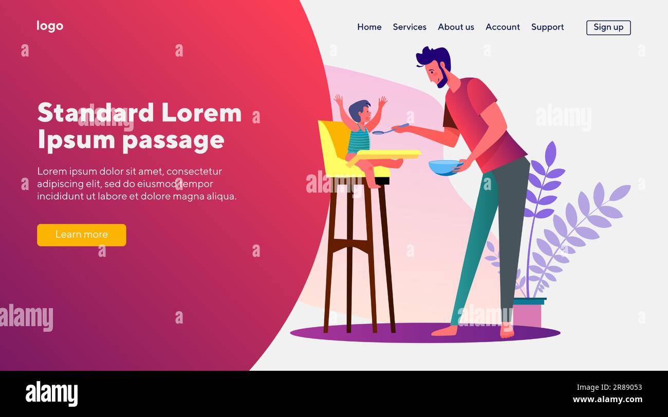 Pap meal Stock Vector Images - Alamy