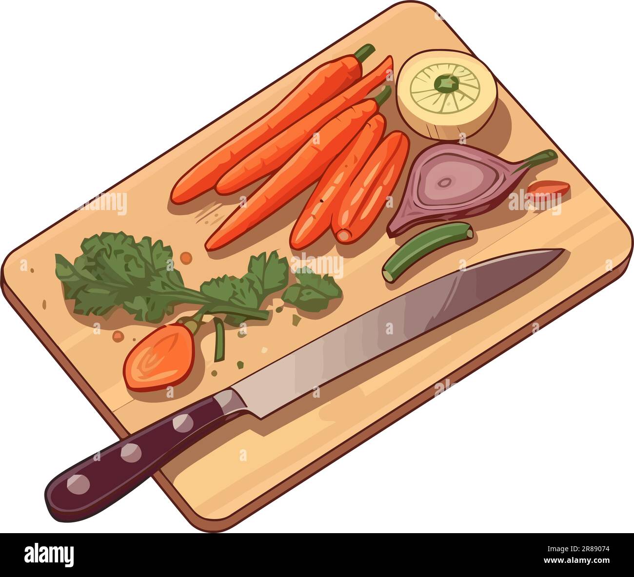 Chopped tomato with parsley Stock Vector Images - Alamy