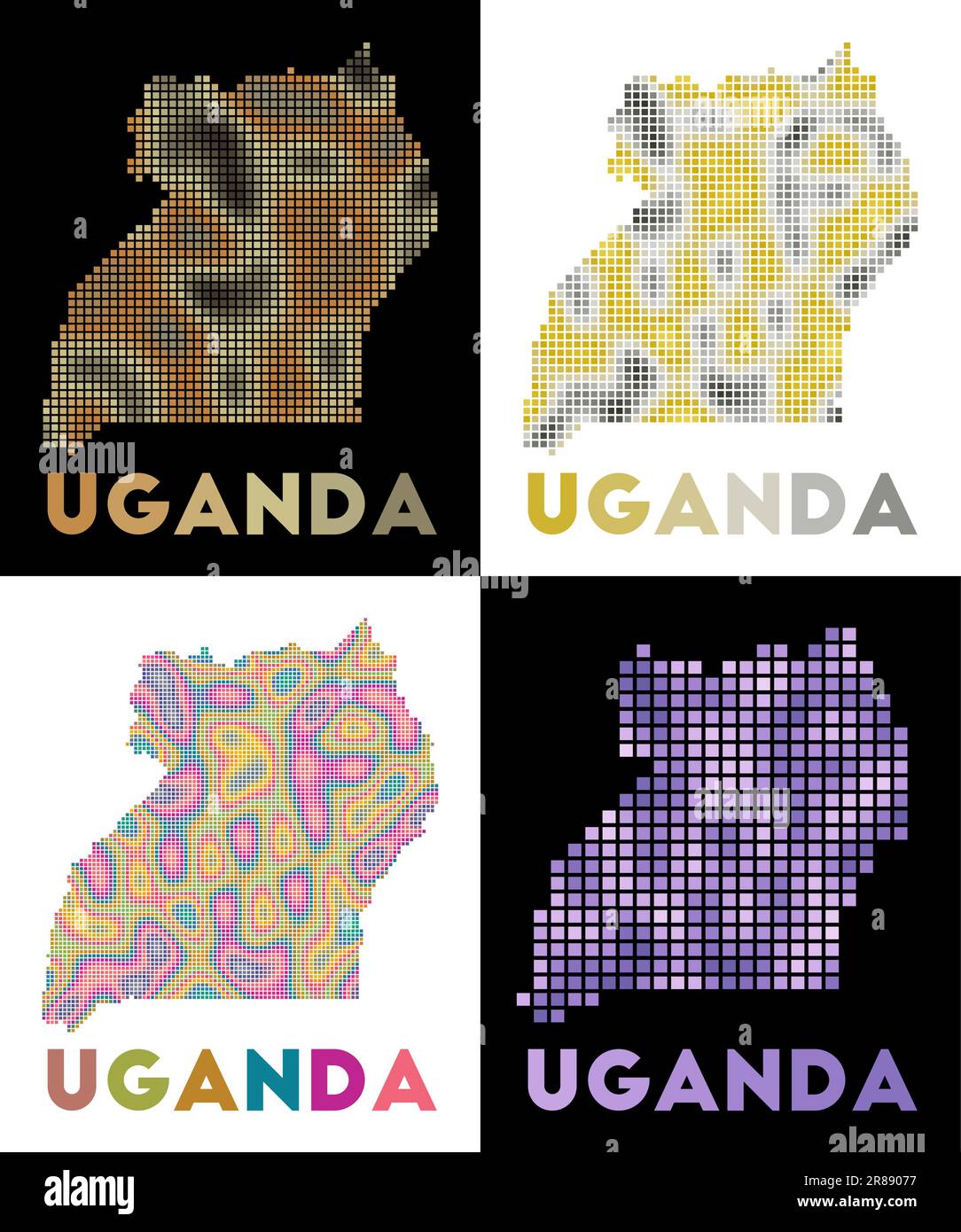 Maps of uganda hi-res stock photography and images - Alamy
