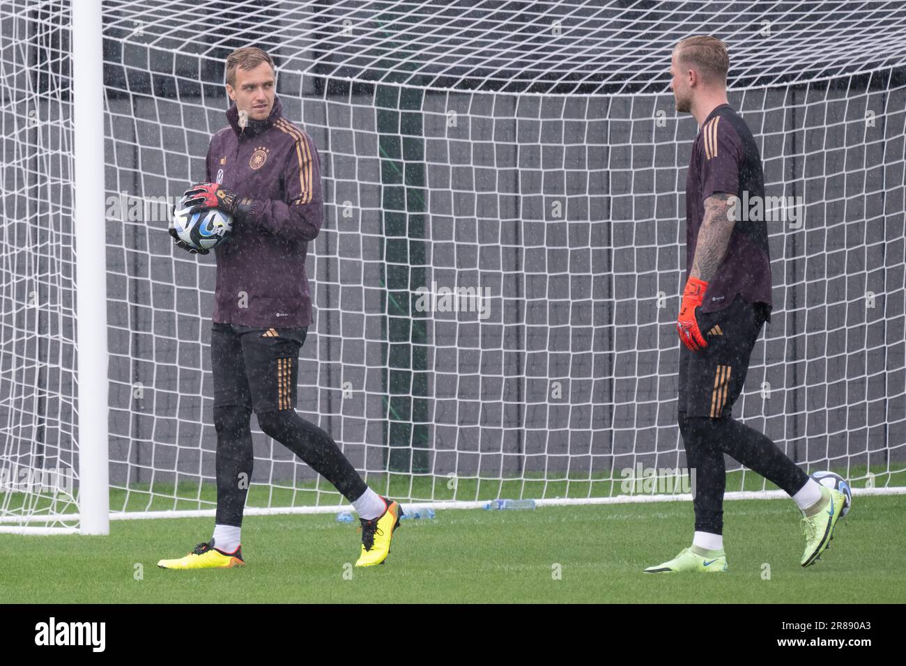Batumi, Georgia. 20th June, 2023. The goalkeepers of the German U21 ...