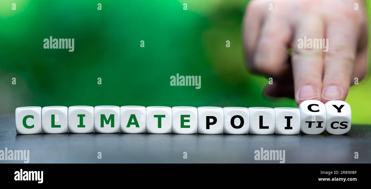 Dice form the expression 'climate politics' and 'climate policy' Stock ...
