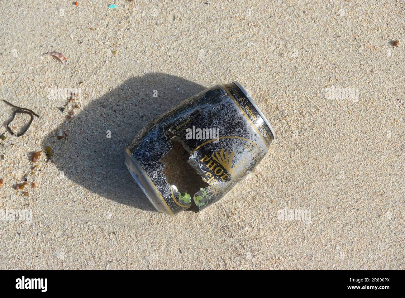 Beer cans beach hi-res stock photography and images - Alamy