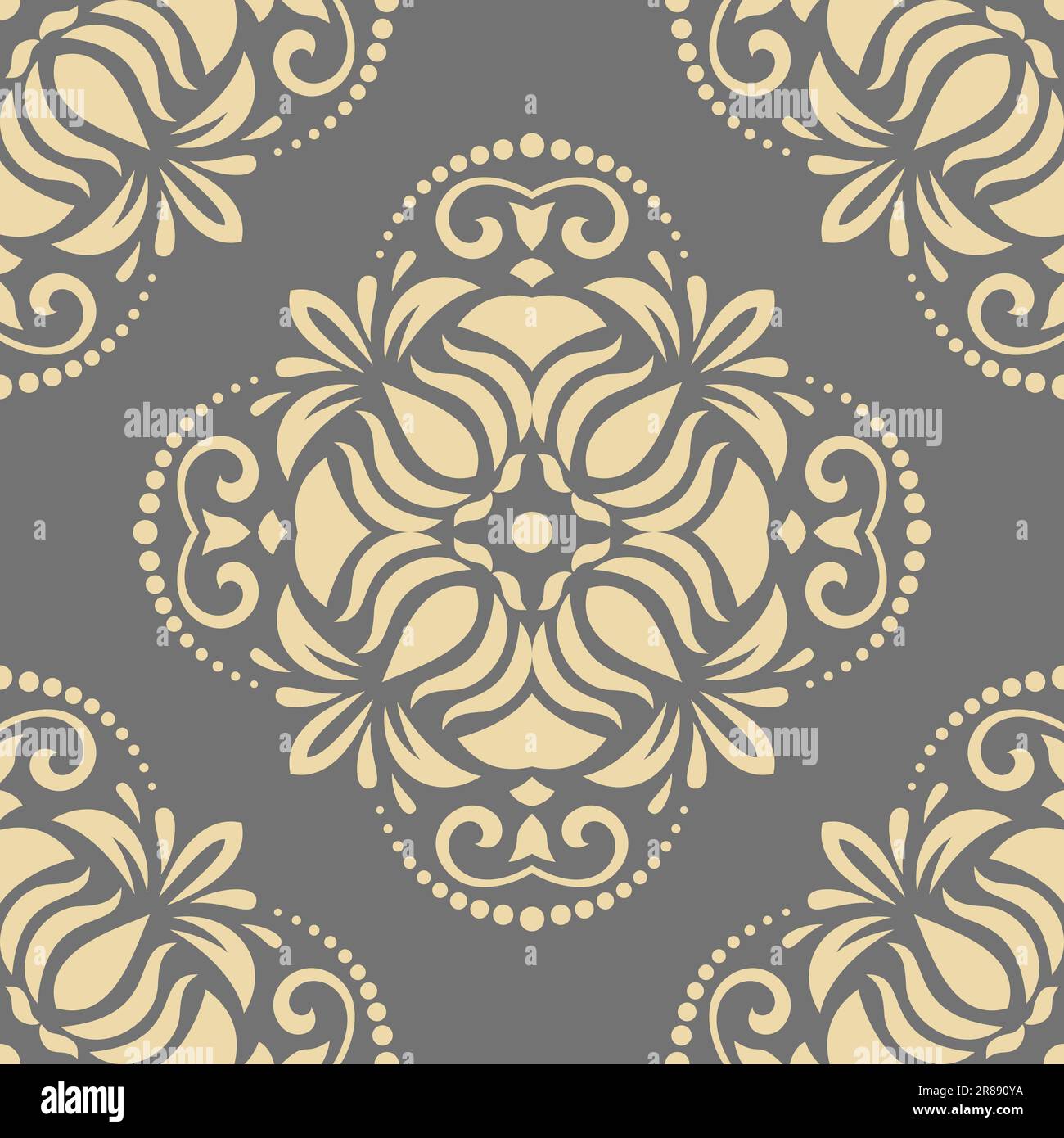 Orient classic golden pattern. Seamless background with vintage ...