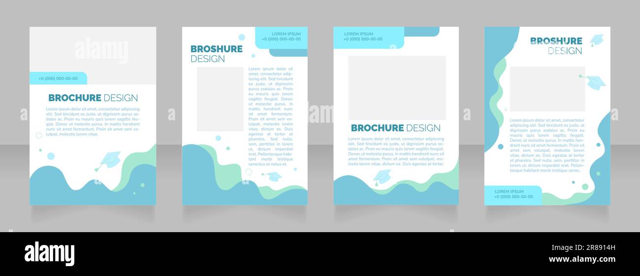 Postgraduate program advertising blank brochure layout design Stock Vector Image & Art - Alamy