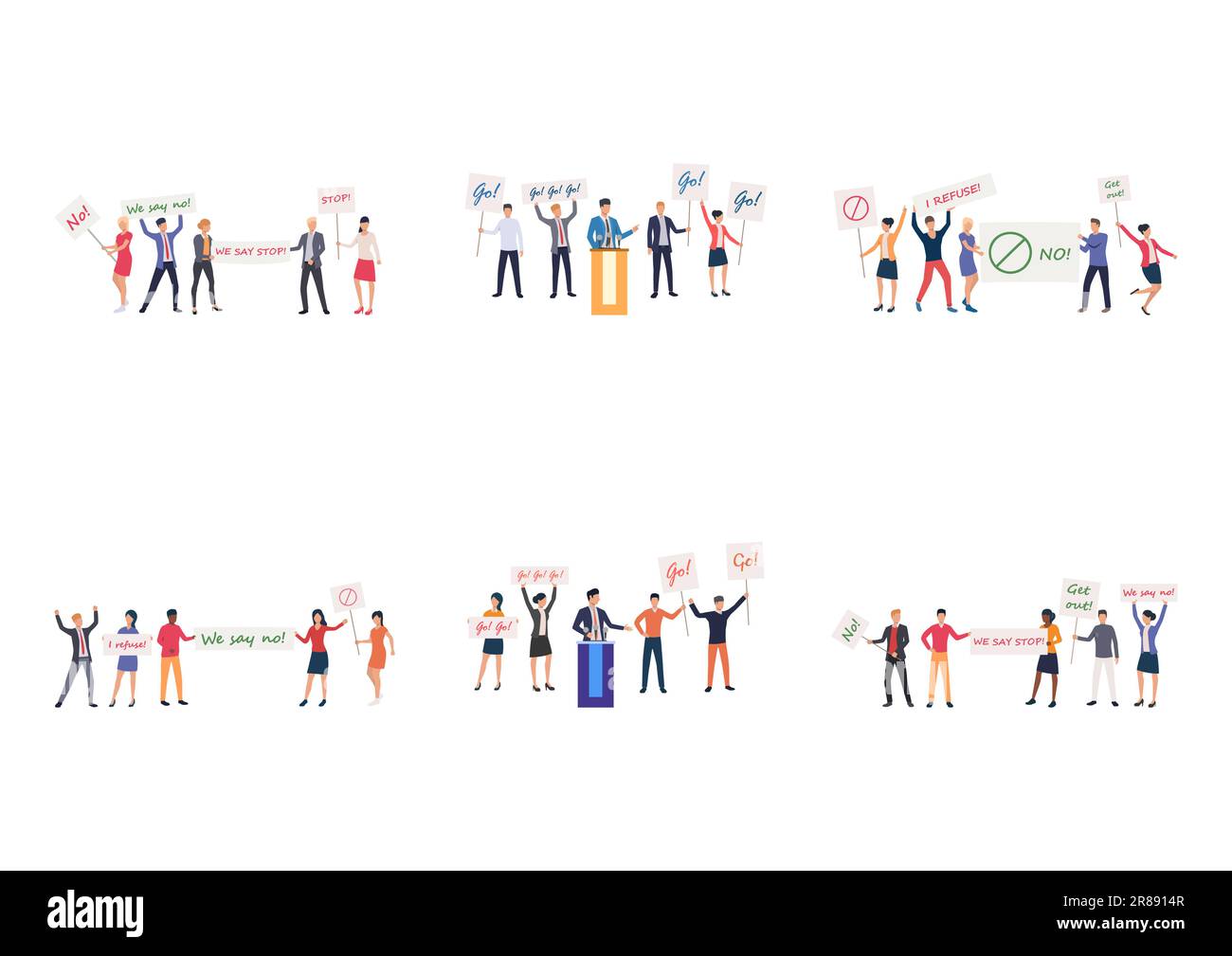 Set of public events illustrations Stock Vector Image & Art - Alamy