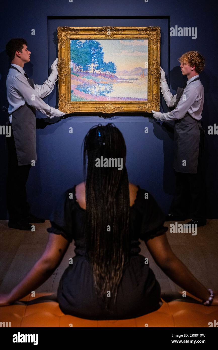 London, UK. 20th June, 2023. PAUL SIGNAC (1863-1935), Calanque des ...