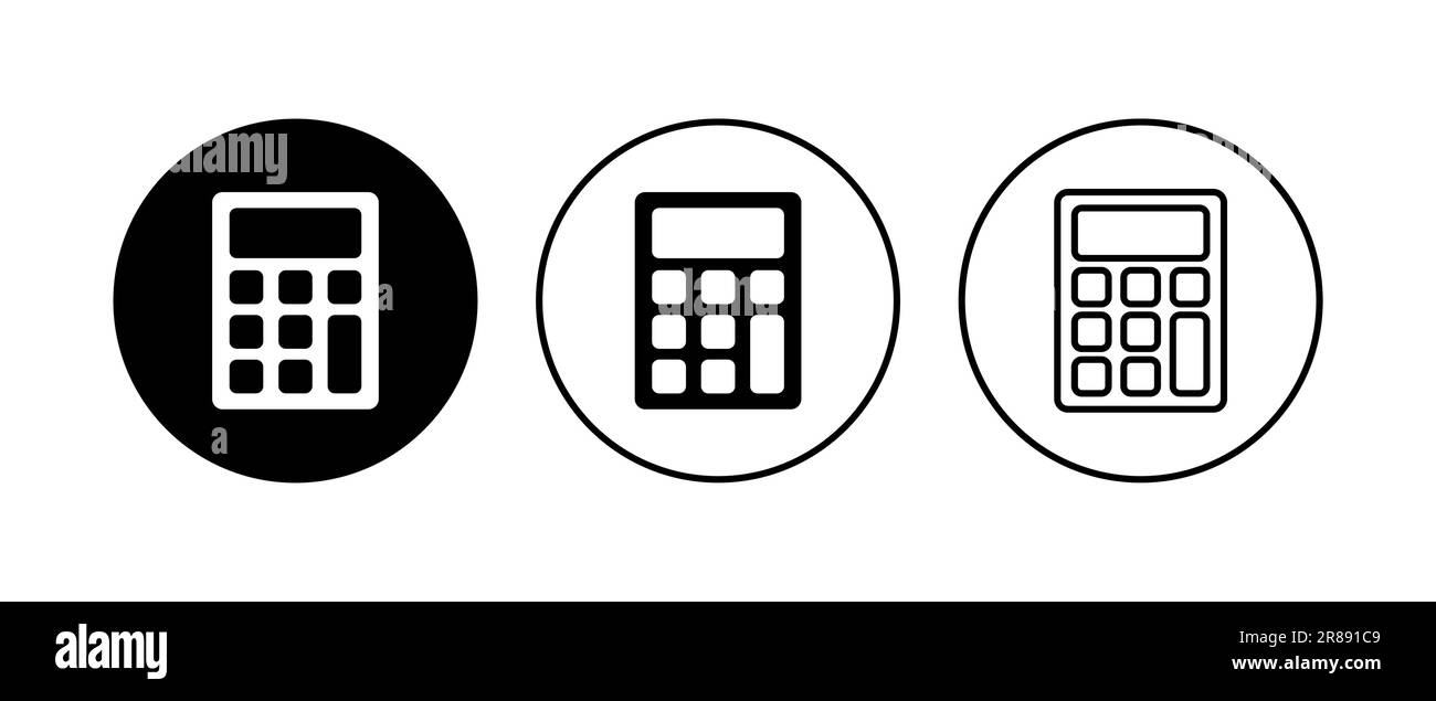 Calculator icon set. Accounting calculator icon. calculator vector Stock Vector Image & Art - Alamy