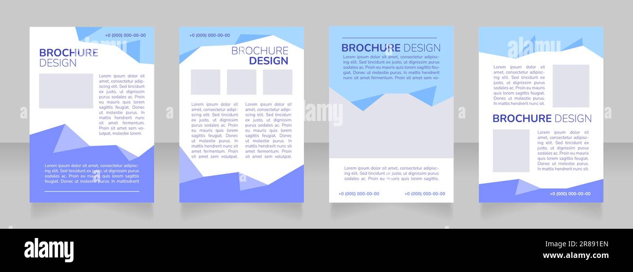 Language program promotion blank brochure layout design Stock Vector ...