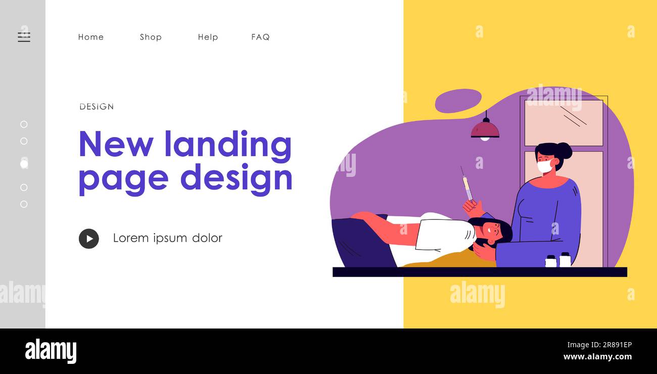 Doctor giving injection to woman Stock Vector Image & Art - Alamy