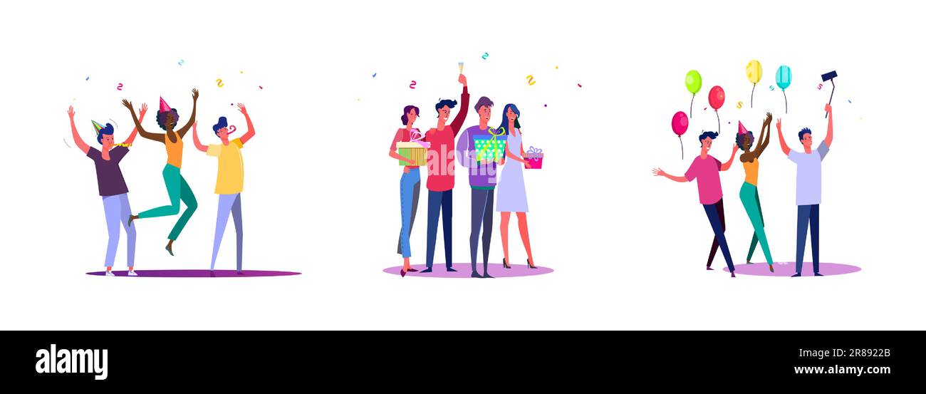 Celebrating something Stock Vector Images - Alamy