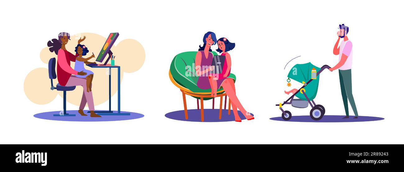 Learning leisure time activity Stock Vector Images - Alamy