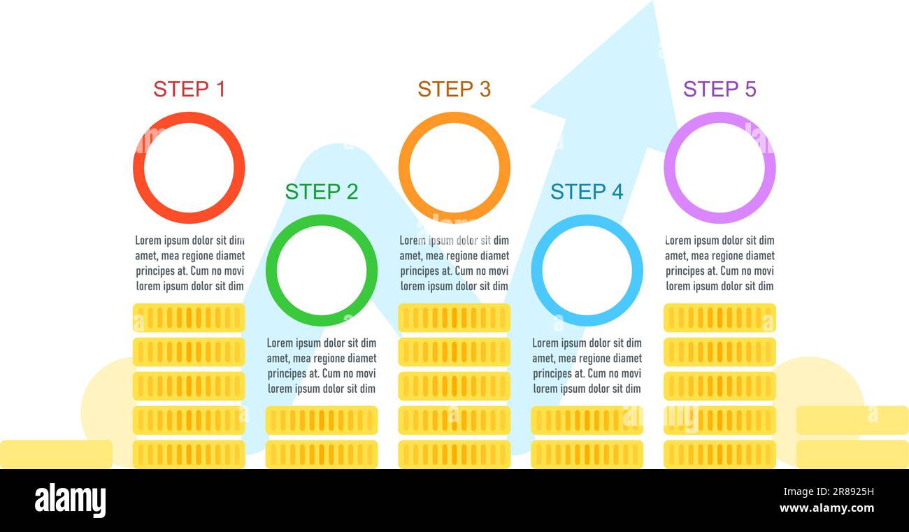 Personal financial health improve infographic chart design template ...