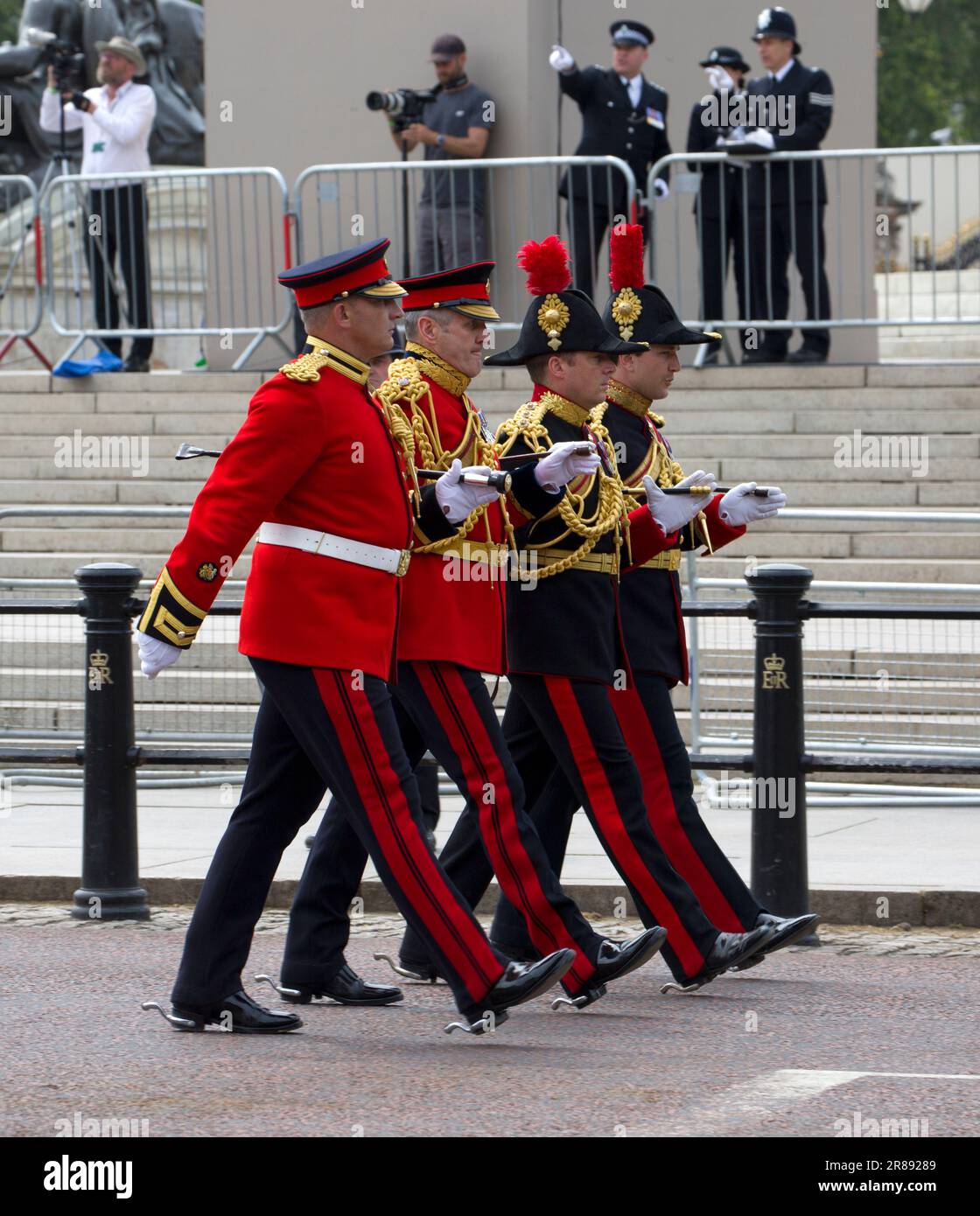 Marching Officers Trooping The Colour Color 2023 Stock Photo - Alamy