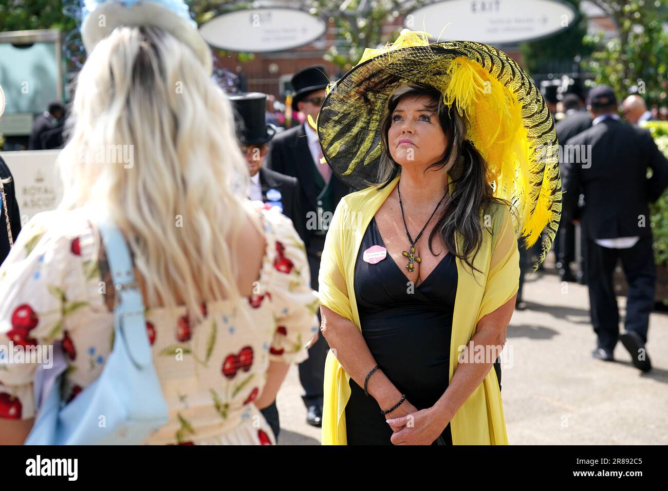 Carollee Emery (right) during day one of Royal Ascot at Ascot ...