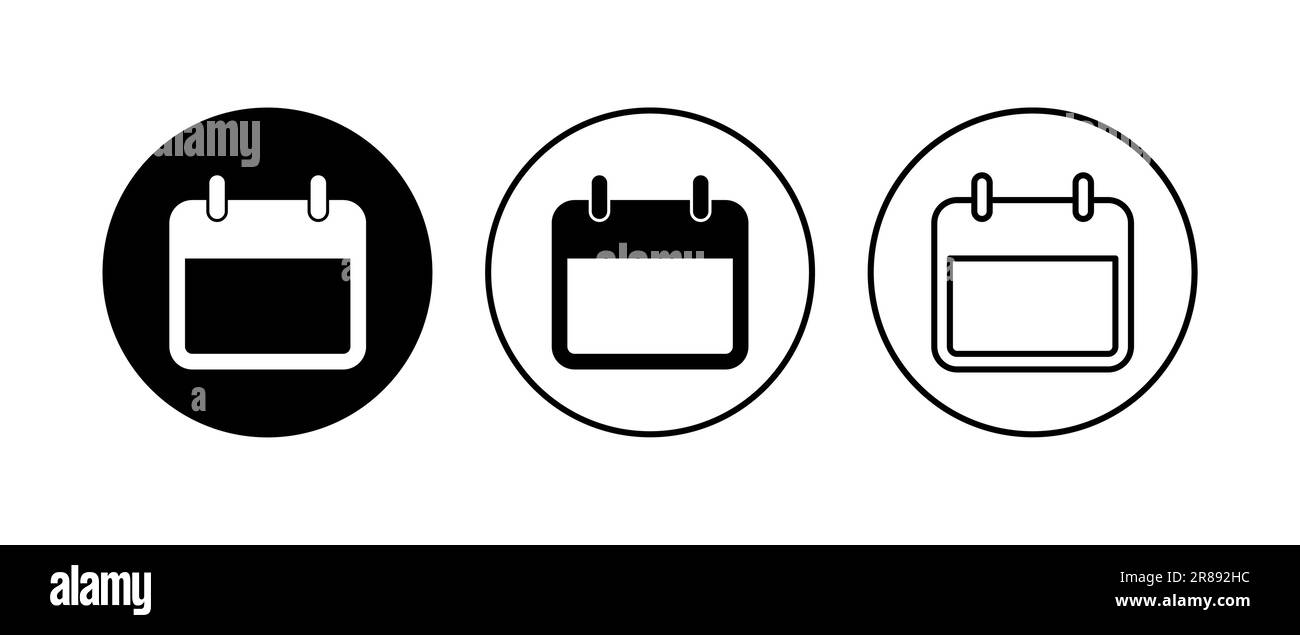 Calendar icon set. Calender symbol. calendar vector icon Stock Vector ...